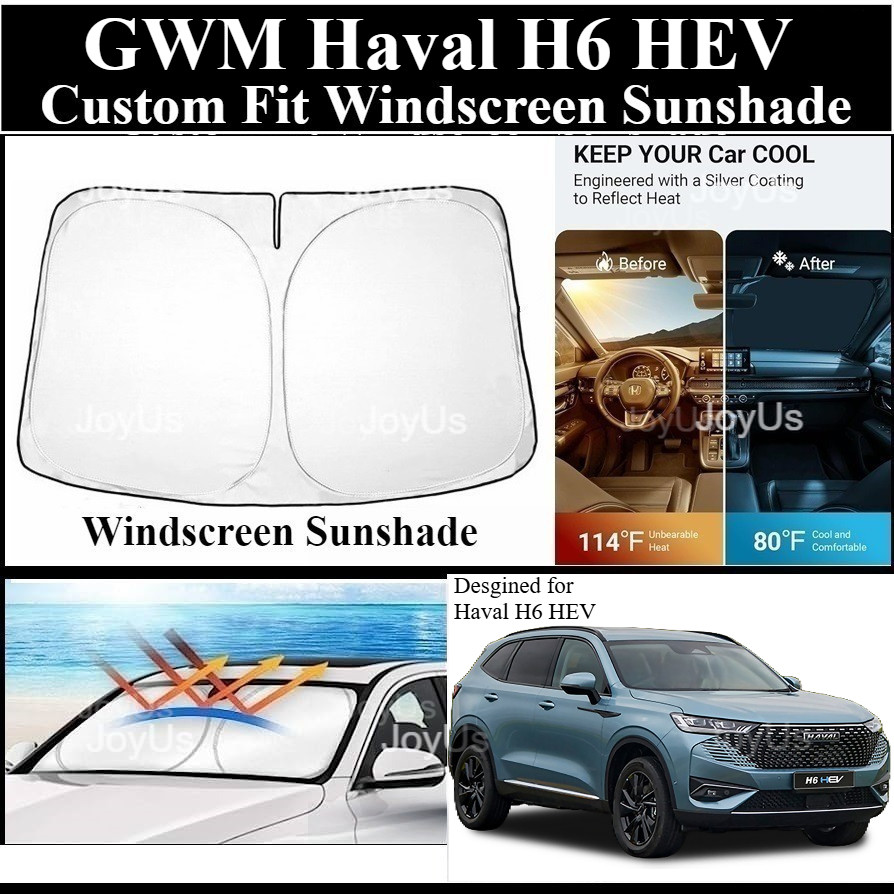 GWM Haval H6 HEV (2024-2026) Custom Fit Windscreen Sunshade Cover ...
