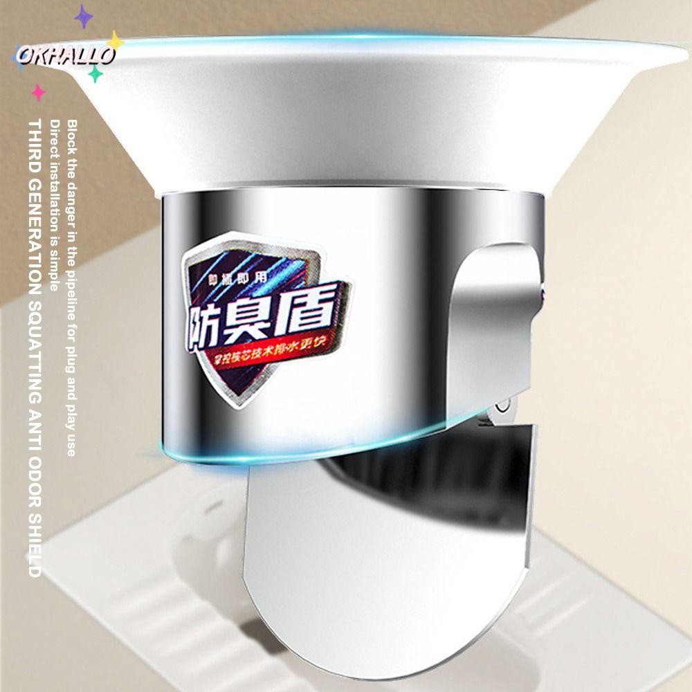 OKHALLO Sewer Anti-smell Plug, Prevent Backflow Sealing Toilet Odor ...