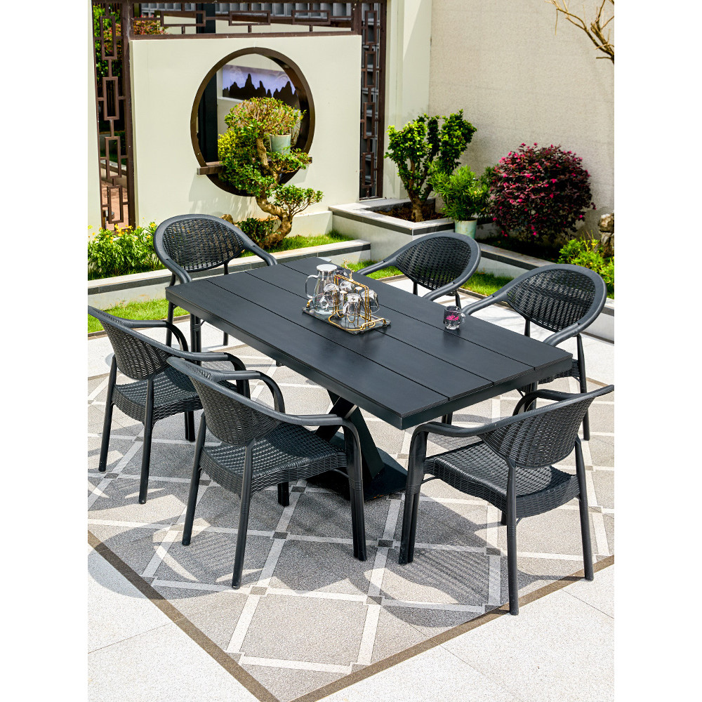 Tengchao Outdoor Leisure Meja dan Kerusi Halaman Vila Taman Halaman ...