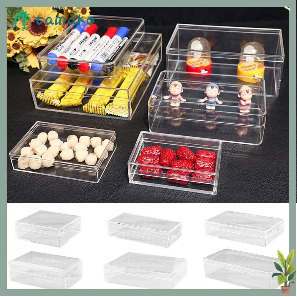 TAMAKO Food Gift Packaging, Multi Size Acrylic Storage Box, Plastic ...