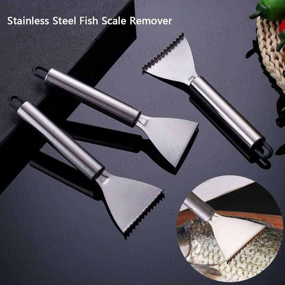 GSWLTT Fish Scale Scraper, Easy Maneuverability Stainless Steel Fish ...