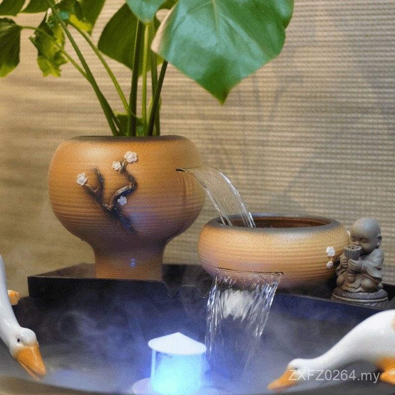 Micro Landscape Ancient Method Waterfall Ornaments Fish Tank Planting ...