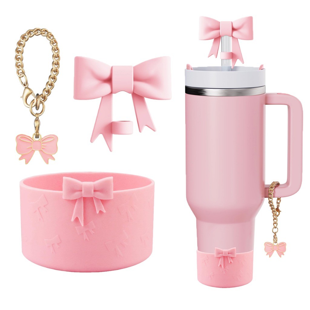 Straw Cover Tip & Water Bottle Silicone Boot & Water Bottle Pendant Set ...