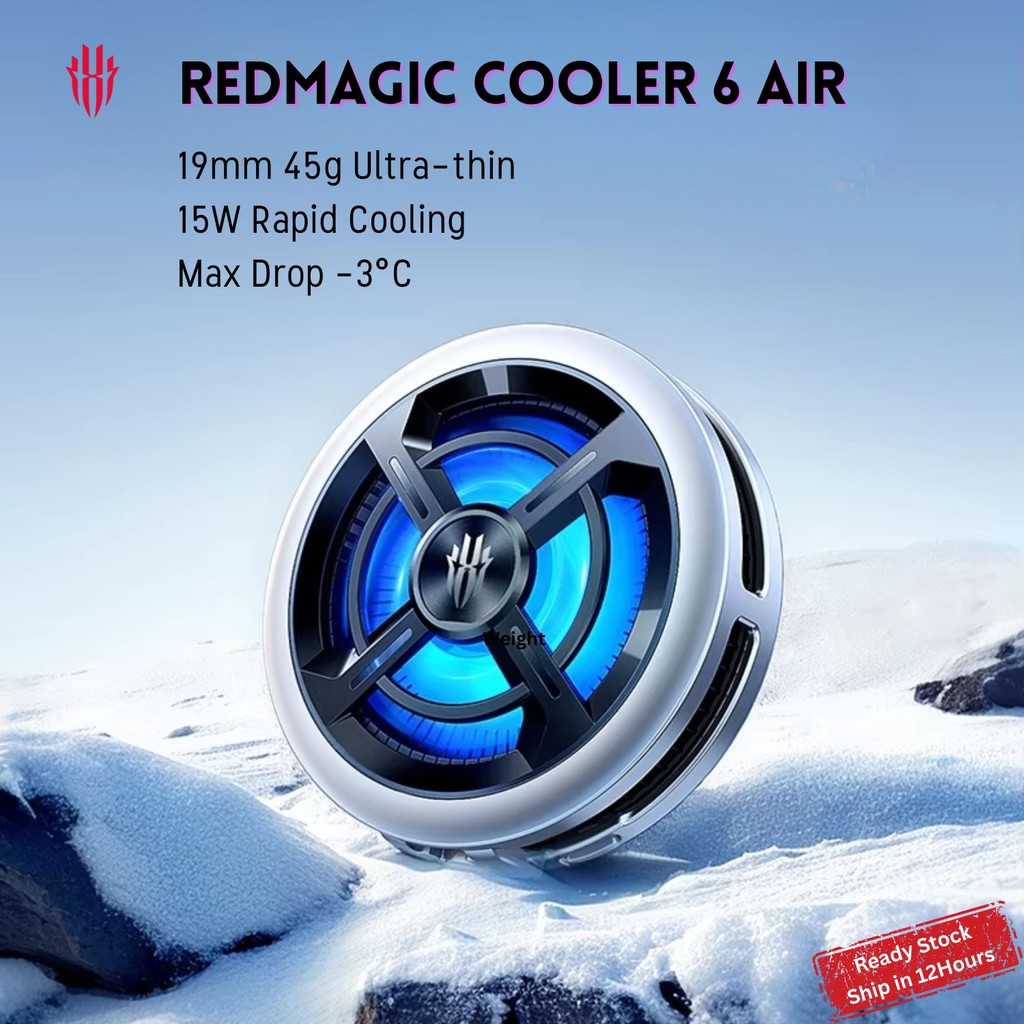 Red Magic Cooler 6 Air Mobile Game Radiator 15W Rapid Cooling Ultra ...