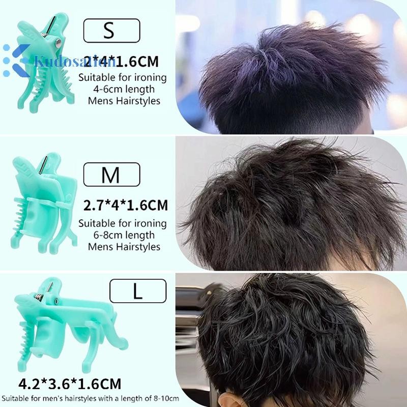 Kudosation 25Pcs Hair perm insulation clips For Men Curl Styling Clamps ...