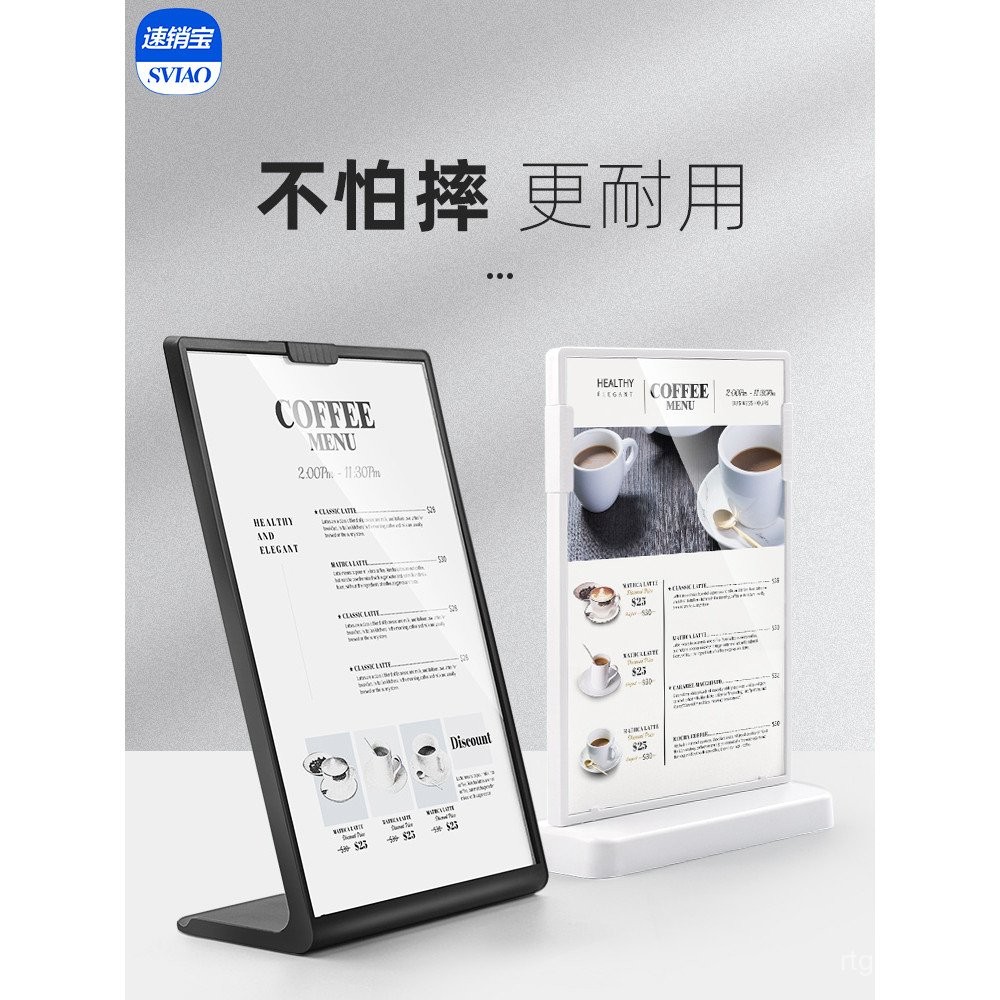 Rak kad meja akrilik jenis Suibaibao a4 jenama meja telus tanda harga iklan komputer meja menu ...