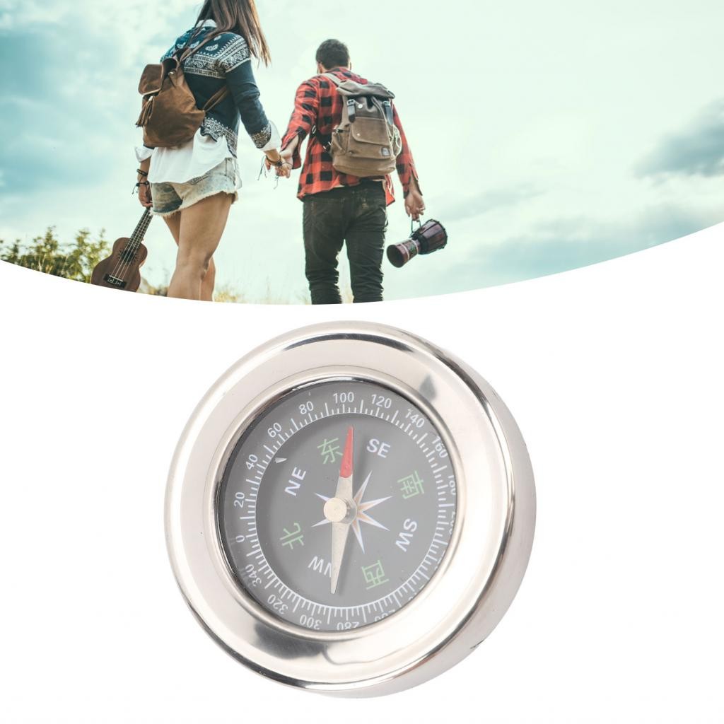 Portable Compass Clear Markings Hiking Backpacking Stainless Steel for ...