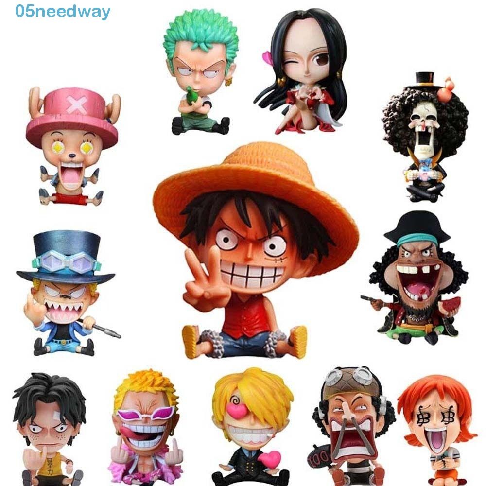 NEEDWAY Monkey D Luffy Model Toy Miniature 9CM Japanese Anime Desktop ...