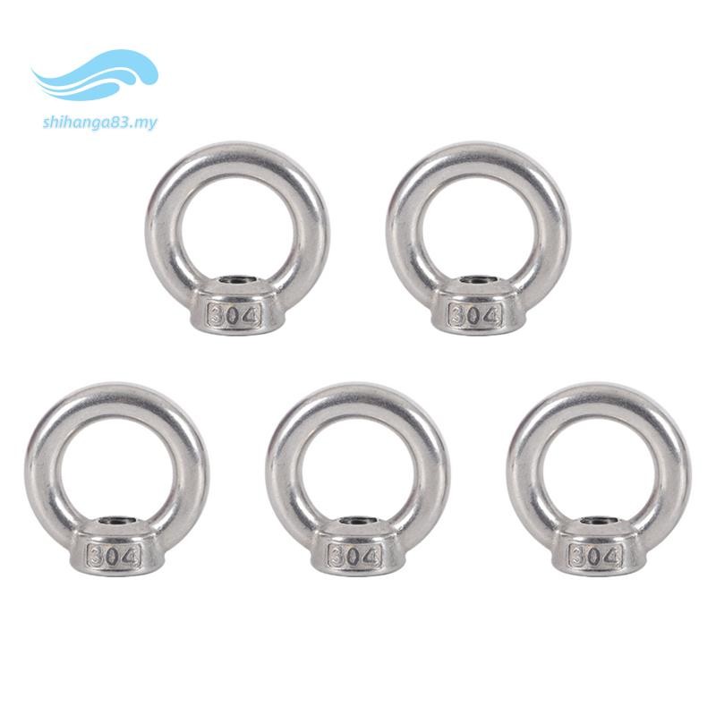 Eye Nut Stainless Steel Marine Lifting Eye Nuts M8 Circular Rigging ...