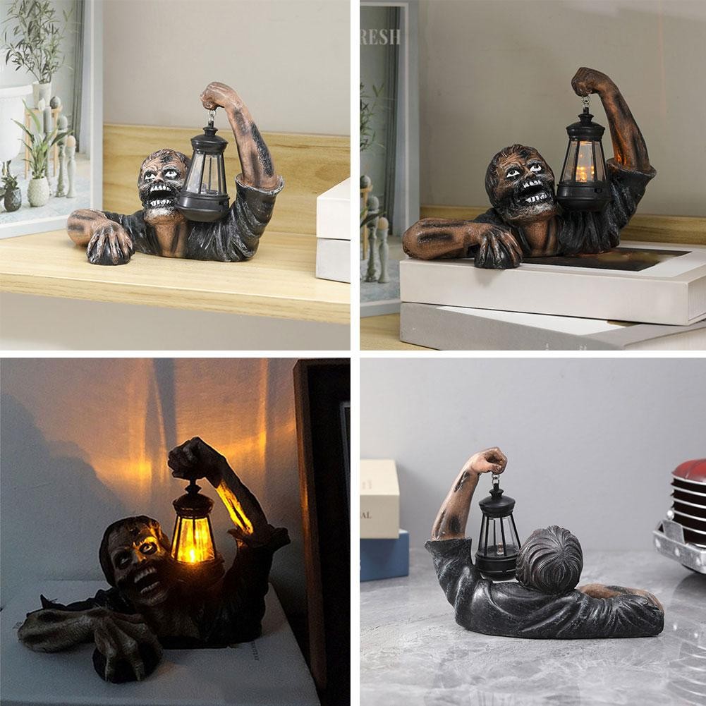 Halloween Zombie Crawling Horror Decor, Scary Led Figurine Light ...