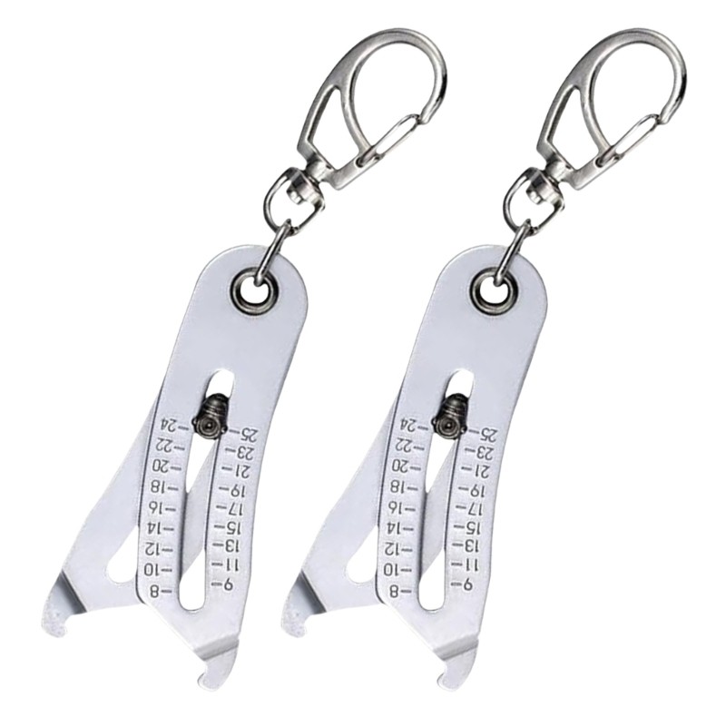 Yao 2Pcs Nut and Bolt Thread Gauge Identifier Thread Size Checker ...