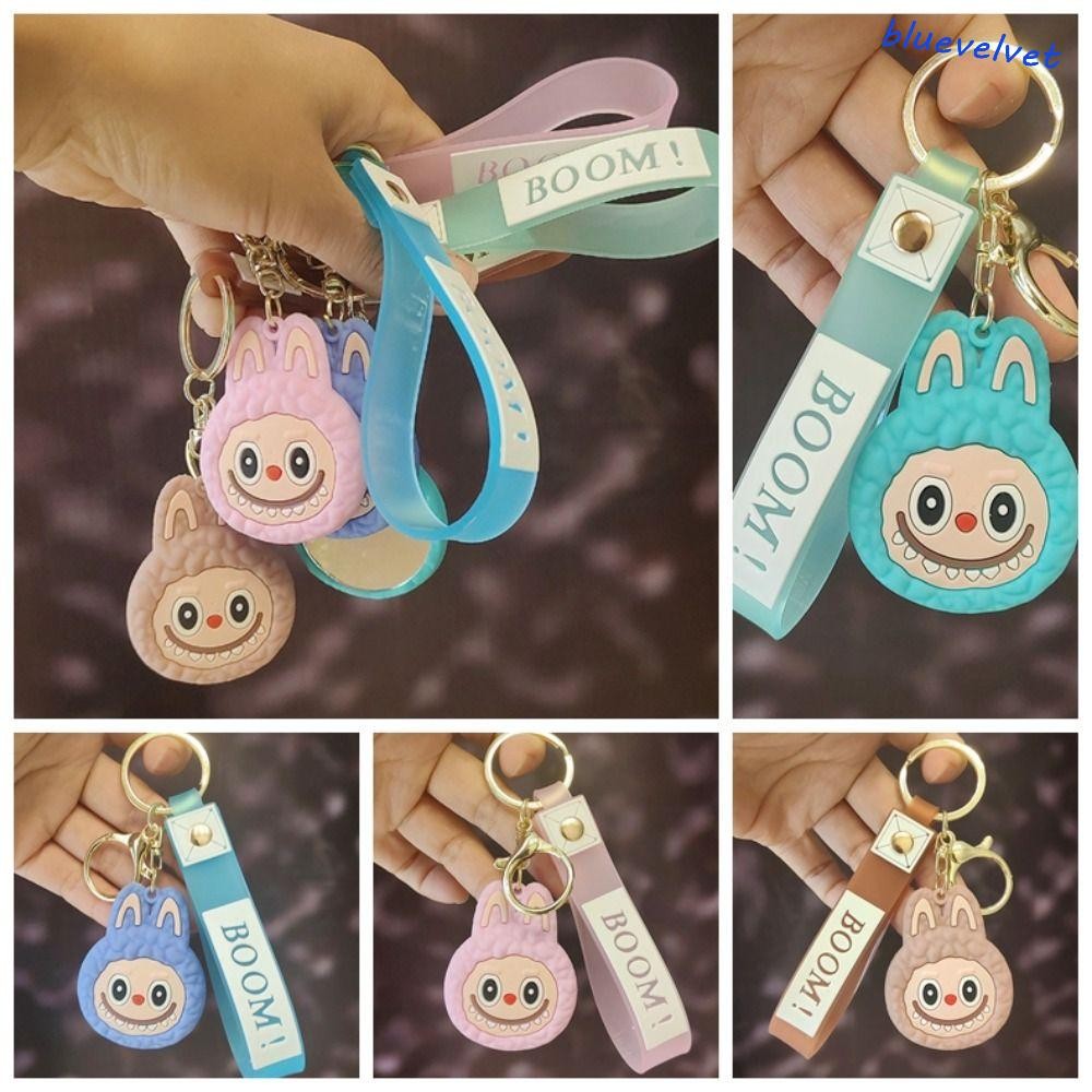 BLUEVELVET Labubu Doll Keychain, Sheep Anti-lost Labubu PVC Pendant ...