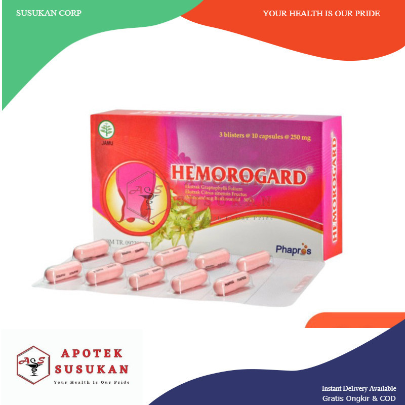 Hemorogard strip 10 capsules (hemorrhoid hemorrhoid herbs) | Shopee Malaysia