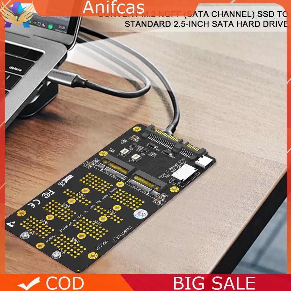 M.2 SSD Adapter M.2 NVME M Key to SFF-8611 M.2 SATA B Key to SATA 2 ...