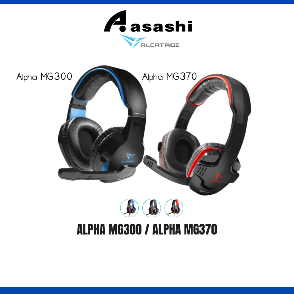 Alcatroz Alpha MG300 / Alpha MG370 Stereo Gaming Headset with Mic (1 ...