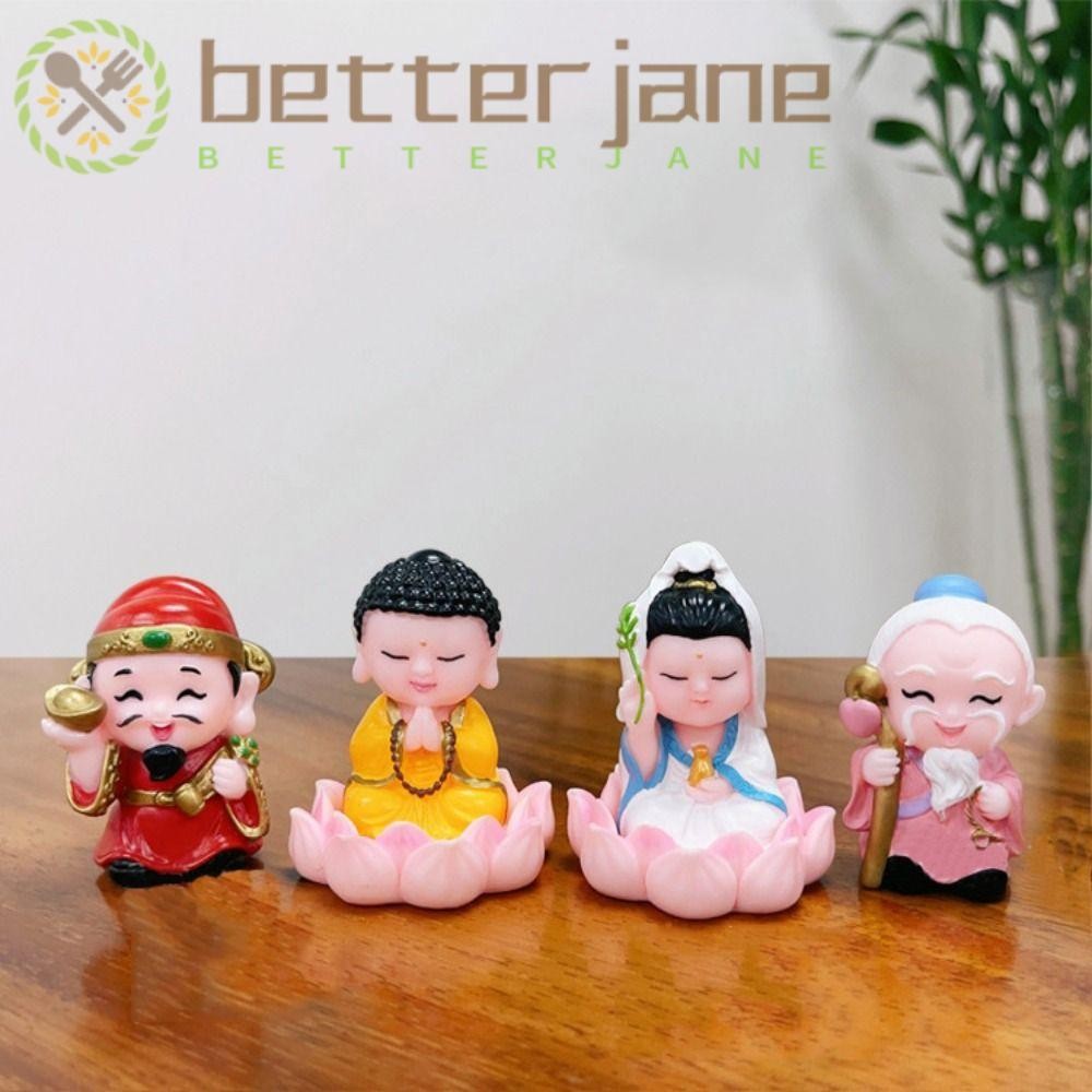 BETTER-JANE God of Wealth, Good Luck Fairy Sculpture Fengshui Resin ...
