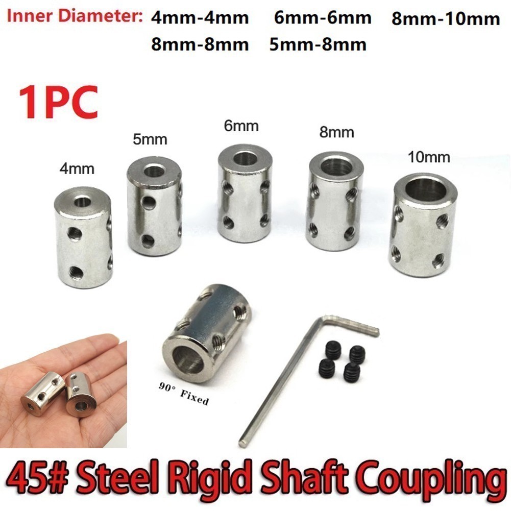 【Anna】1set 4mm/5mm/6mm/8mm/10mm Rigid Shaft Coupling Motor Connector ...