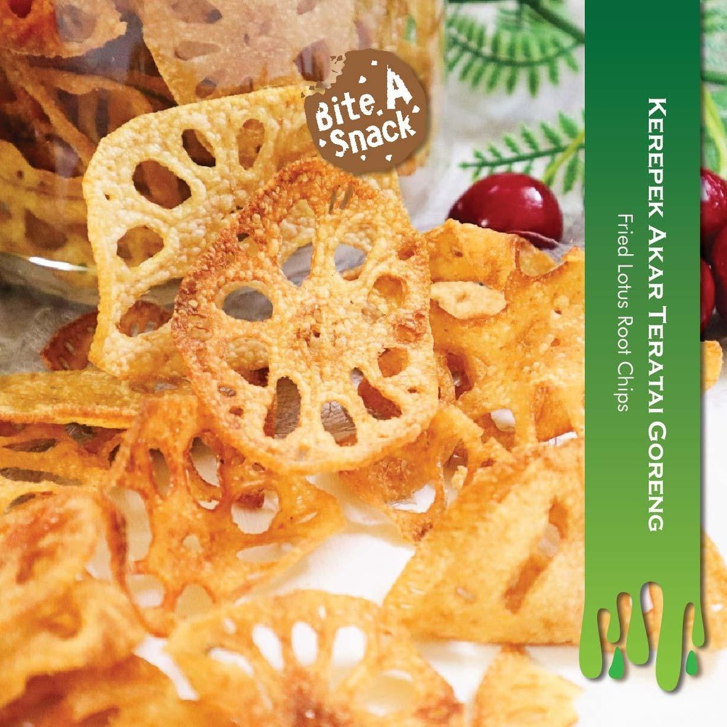 Ipoh Homemade Fried Lotus Root Chips | Kerepek Akar Teratai Goreng 180g ...