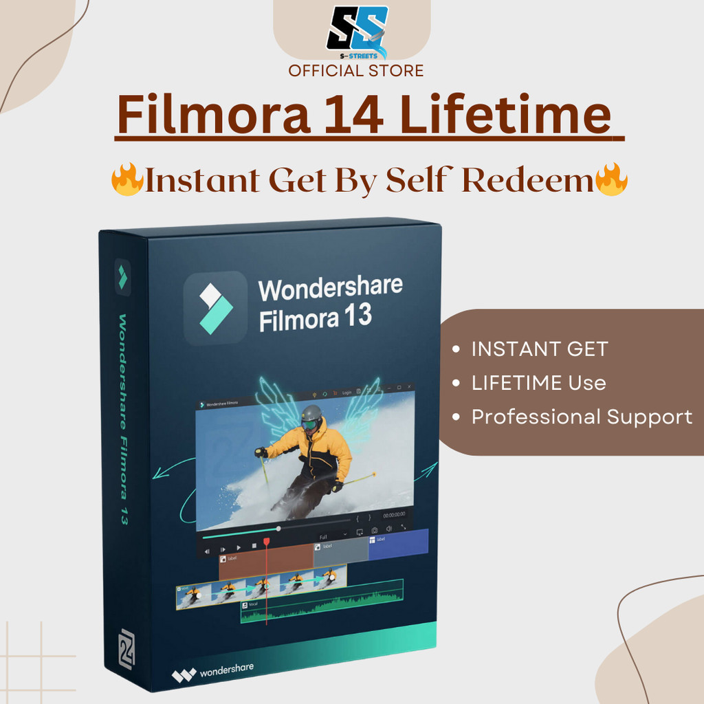 (Win & Mac) Filmora 14 + All Effect [Get Instant With Self Redeem] [No Watermark] | Shopee Malaysia