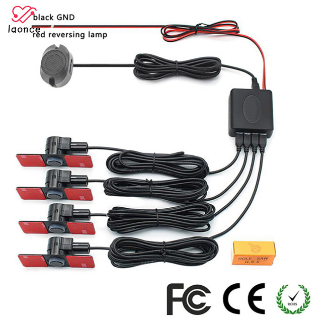 Big Sell! 4 Sensors Buzzer 16.5mm Car Parking Sensor Kit Reversing ...