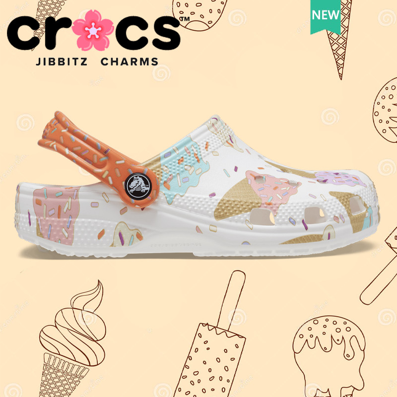 Crocs Kids Classic Ice Cream Graphic Clog #208575 | Shopee Malaysia