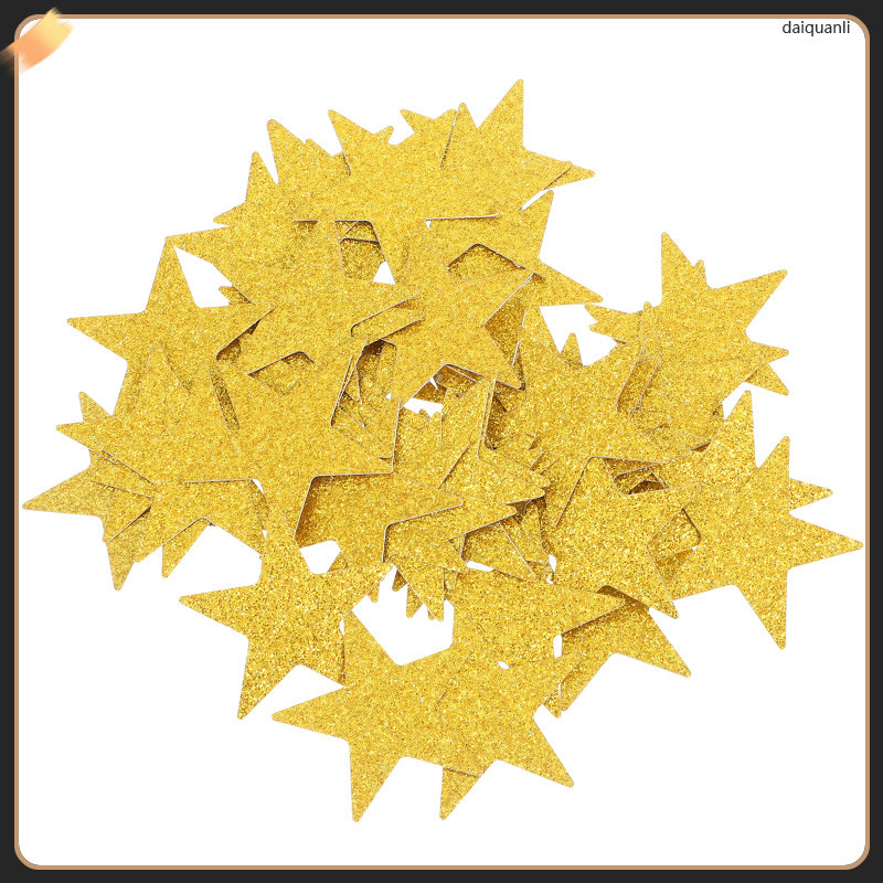 Pentagram Handmade Paper 100 Pcs Star Glitter Confetti Bulletin Board ...