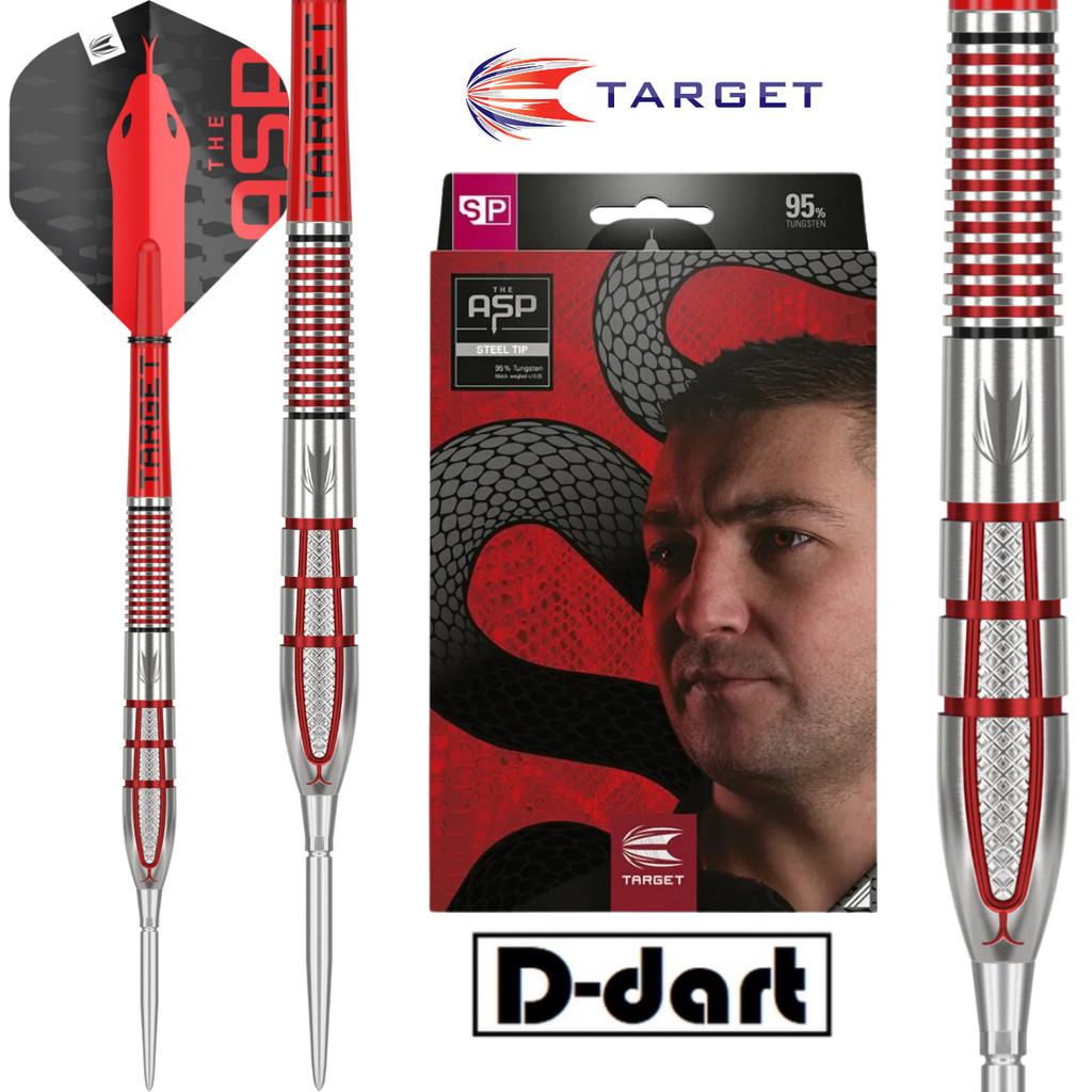 TARGET STEEL TIP DARTS - 22G/23G/24G NATHAN ASPINALL G2 (SWISS) SP 95% ...