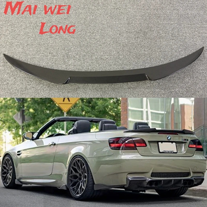 Glossy Black/Carbon Fiber Look Car Rear Trunk Spoiler Lip M4 Style Rear ...