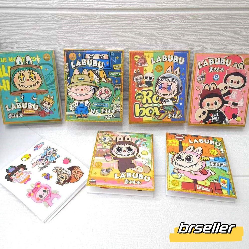 BRSELLER 1 PCS Labubu Sticker, Cartoon Paper Labubu Stiker Toys, Hot ...