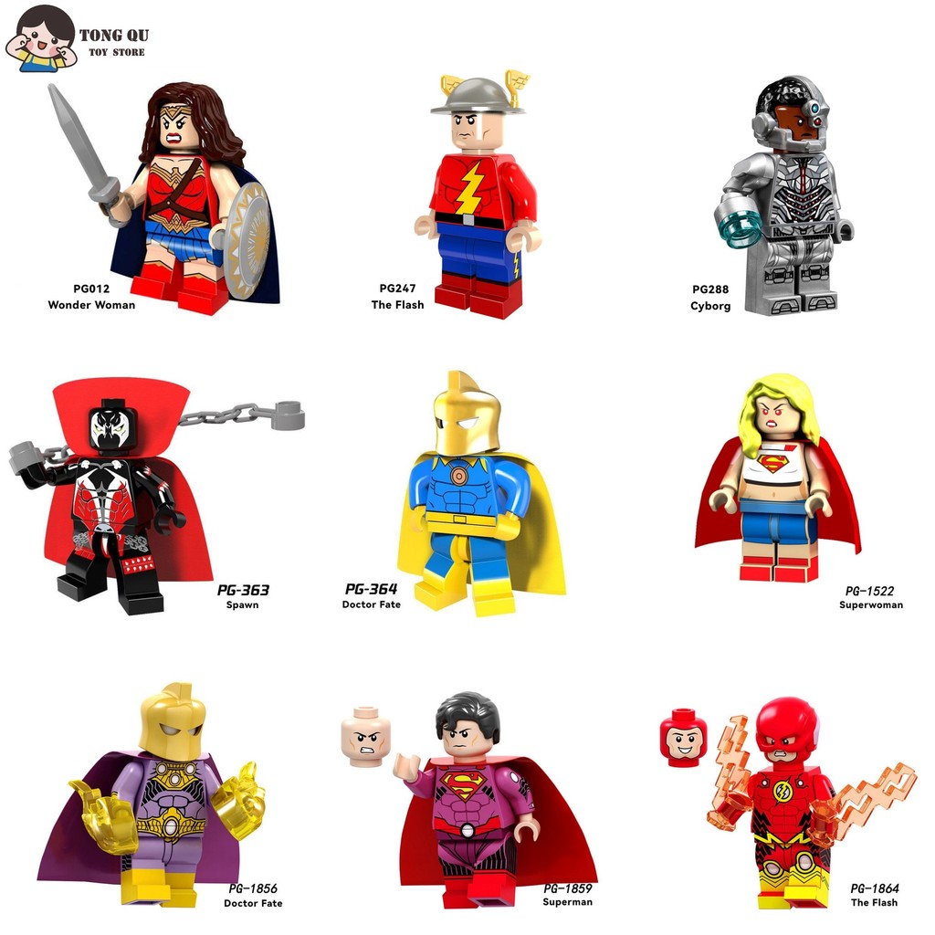 Superhero Minifigures Spawn Cyborg Dolls Birthday Gifts Toys | Shopee ...