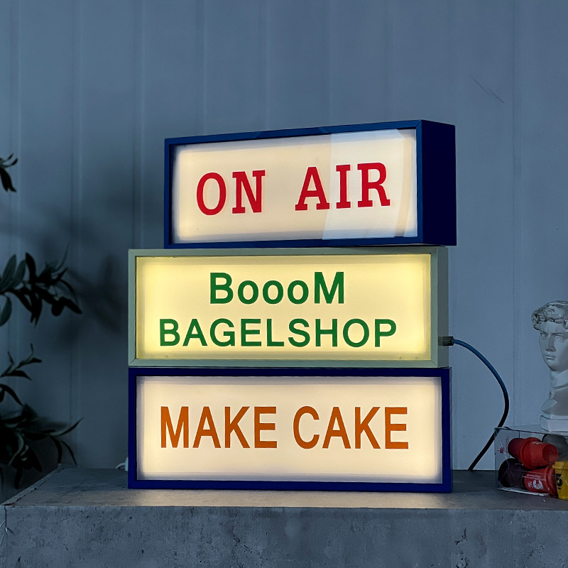 Customized Signboard Light Box Removable Charging Style Stall Light Box ...