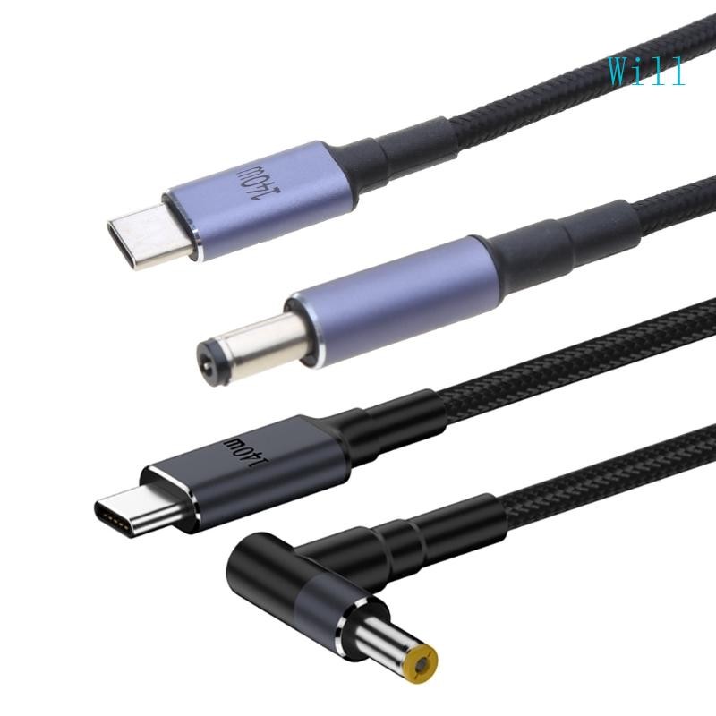 Will 28V 5A 140W Type C to DC5 5x2 1mm 5 5x2 5mm Male Power Cable PD ...