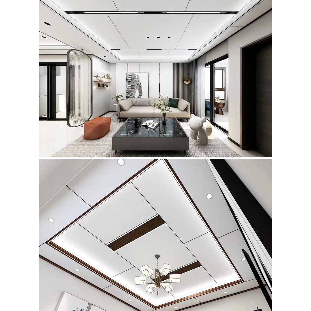 Siling gantung bersepadu aluminium gusset sarang lebah papan lampu ...