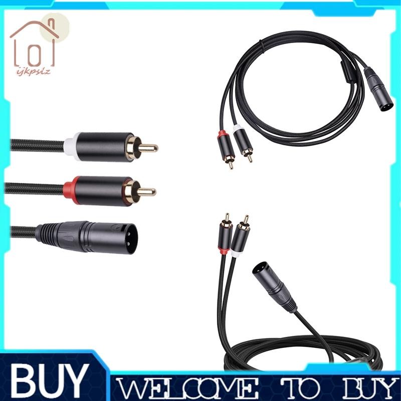 XLR To Dual RCA Audio Cable A1 XLR Male 3 Pin To Dual RCA Male Plug ...
