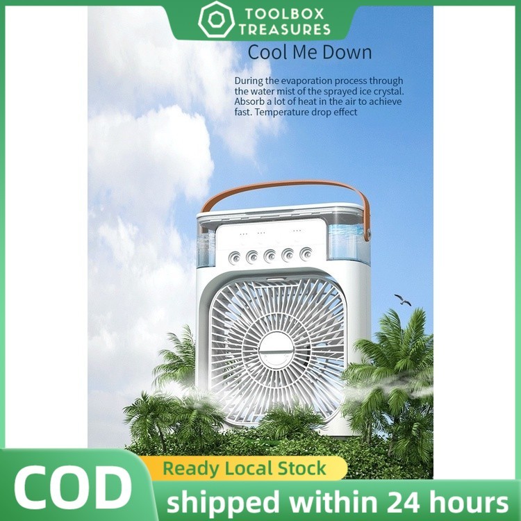 Air Condition Fan Air Cooler Fan Mini Portable Humidifier Purifier Mist ...