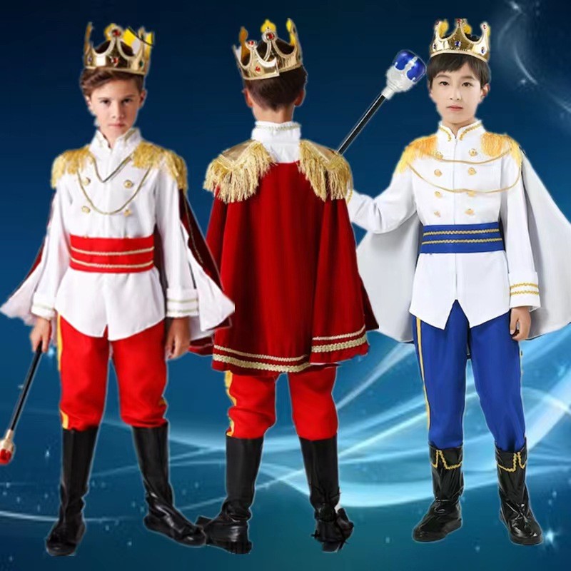 Kids Prince Charming Costume for Children Halloween Cosplay The King ...