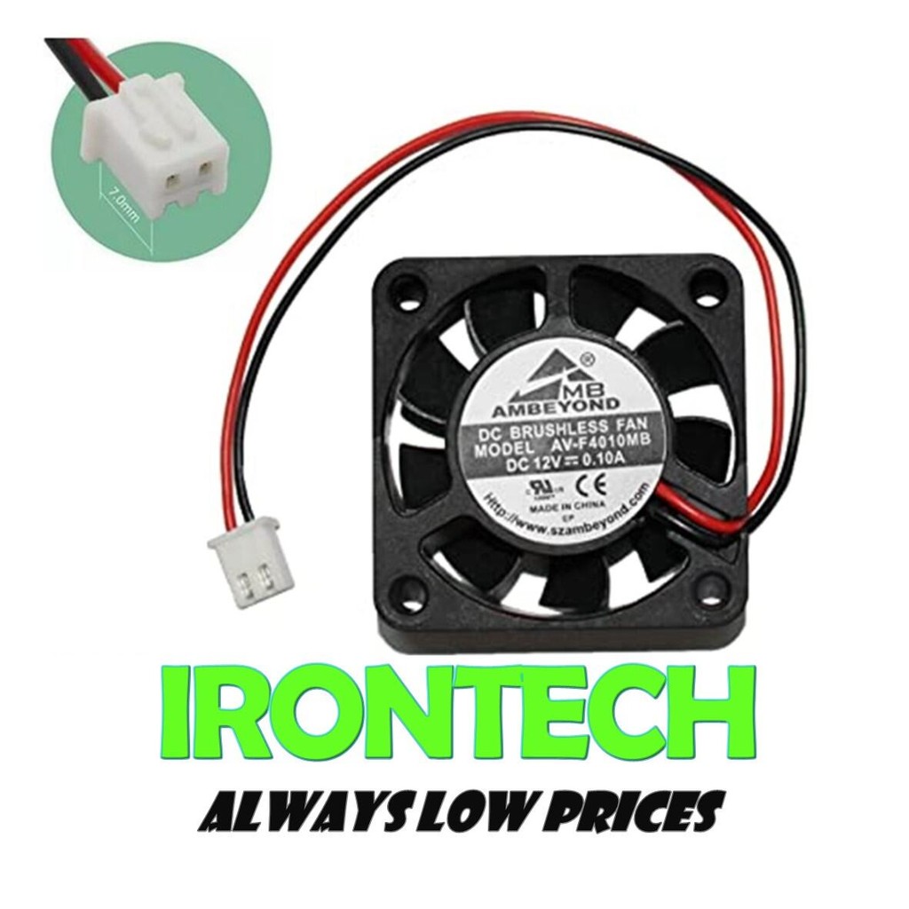 DC 12V 2Pin 40MM 4CM 4010 40x40x10mm Mini Cooling Fan Small Exhaust Fan ...
