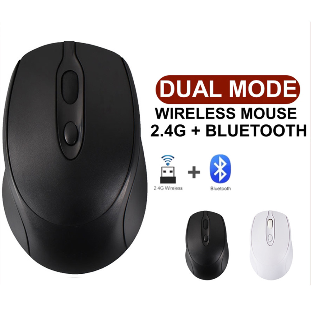2.4G + Bluetooth Dual Mode Wireless Mouse Ergonomics Design Bluetooth ...