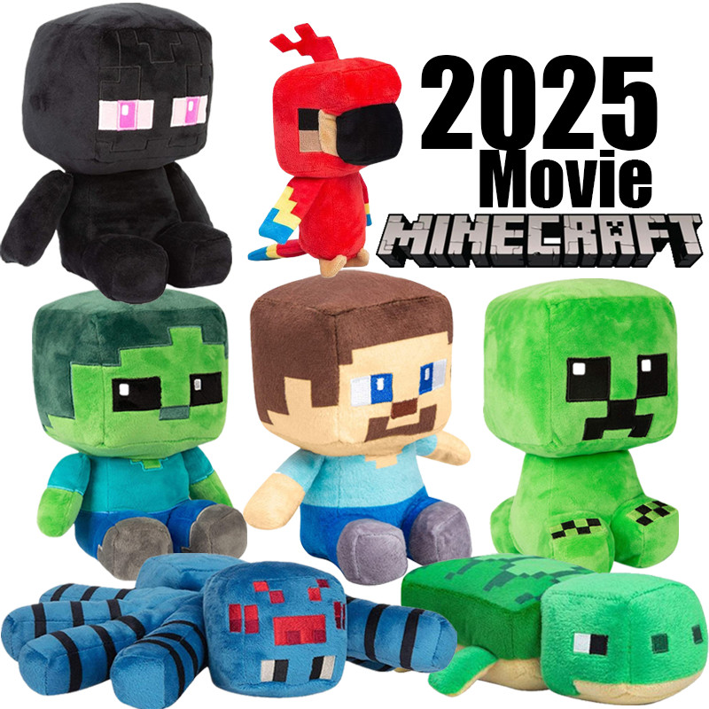 A Minecraft Movie 2025 MC Plush Doll Creeper Steve Enderman Zombie ...