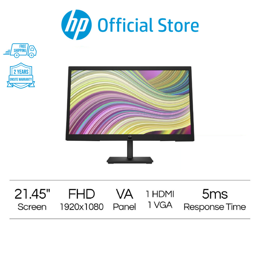 HP P22v G5 FHD Monitor / 21.45" FHD (1920 x 1080 @ 75 Hz) / Flat VA ...