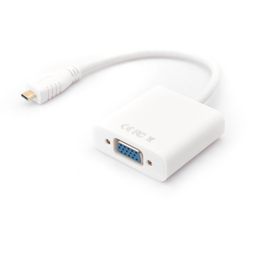 Microhdmi to VGA Conversion Cable HD to VGA Converter Mini HDMI to VGA ...