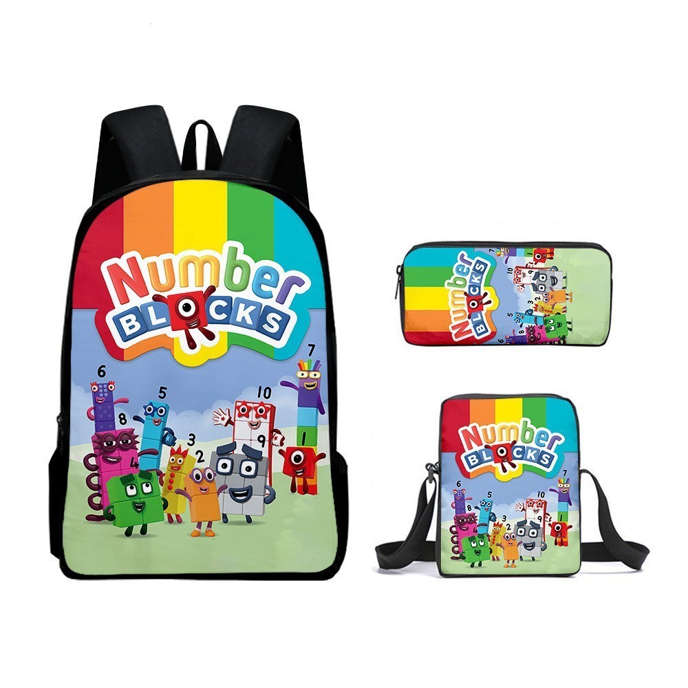 Cross-border Numberblocks Numberblocks Digital Building Block Backpack ...