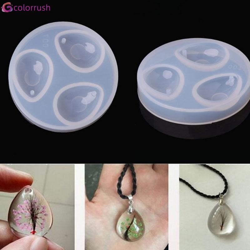 Colorrush DIY Silicone Pendant Water Drop Mold Resin Casing Craft ...