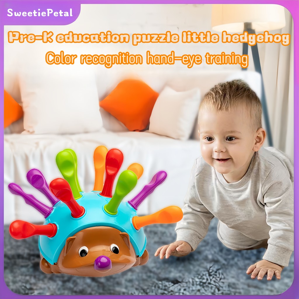 [Ready] Spike The Motor Hedgehog / Color Sorting Toy / Sensory ...