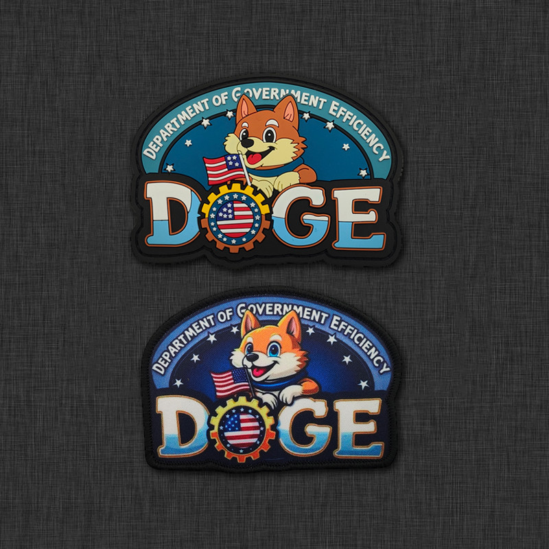 【Customized】US Department of Efficiency DOGE Printing+PVC3D Velcro ...