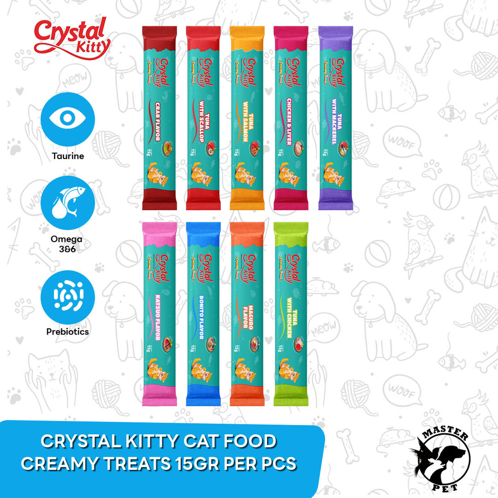 Crystal Kitty Creamy Treats Cat Snacks Per Pcs 15 Grams | Shopee Malaysia