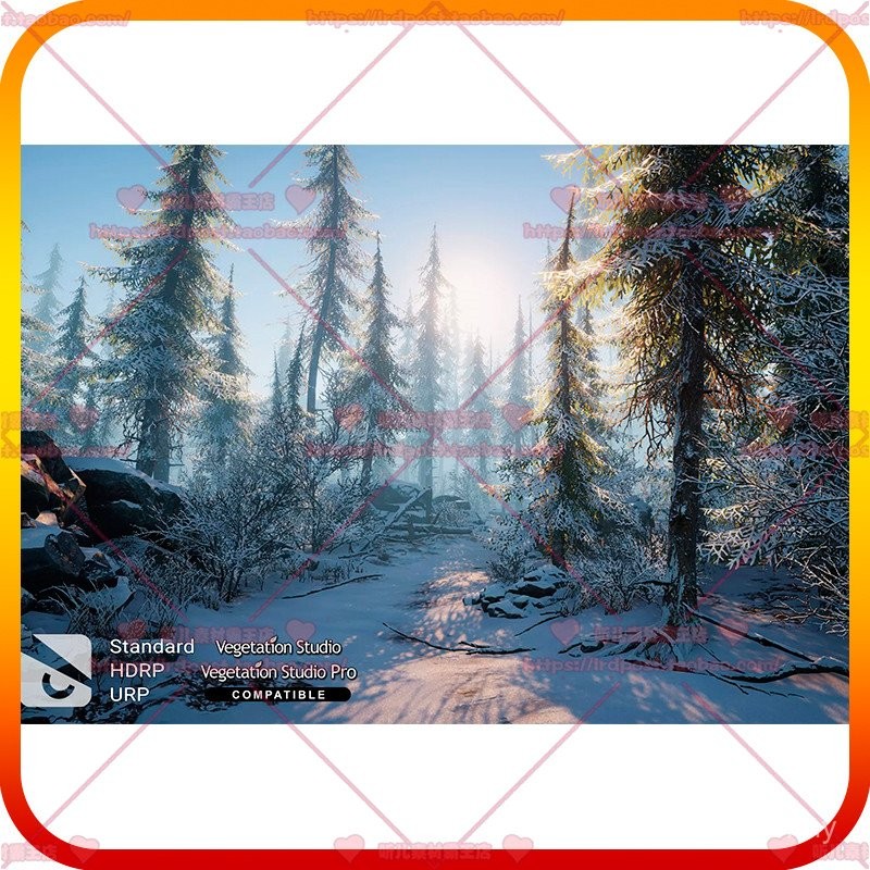 Unity3D Persekitaran Musim Sejuk Pek Alam Semula Jadi 2.8 Pemandangan ...