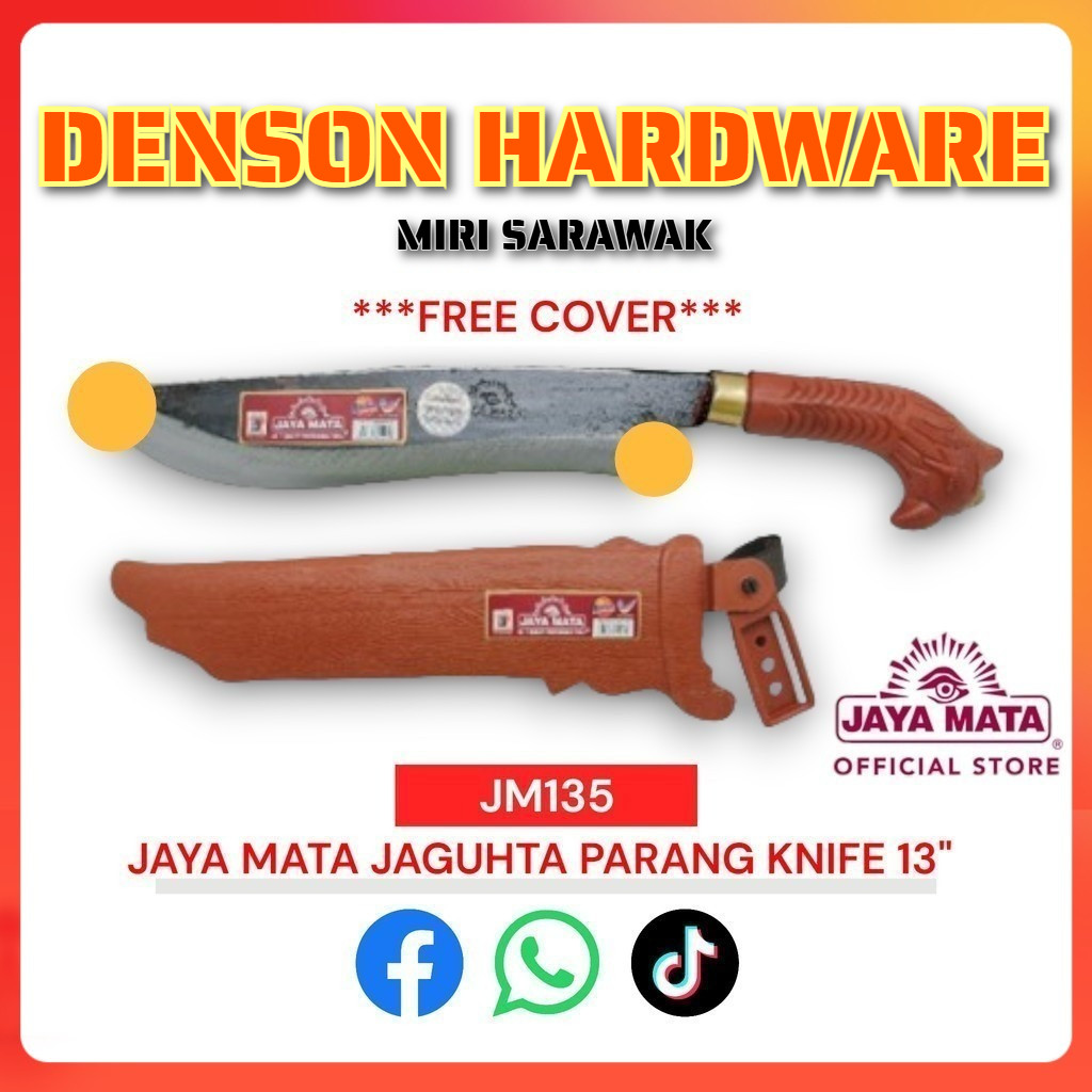 JAYA MATA 13" (325MM) Jaguhta Knife Agricultural Tool / Alatan Pertanian Parang Pisau JM135 ...