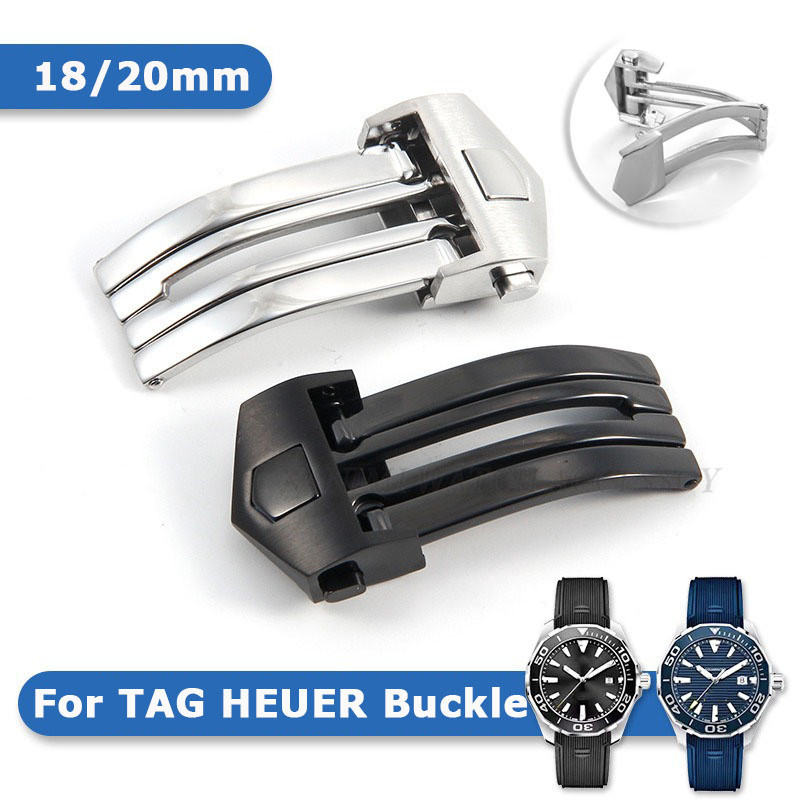 NWA 18mm 20mm Solid Stainless Steel Folding Watch Buckle for TAG HEUER ...