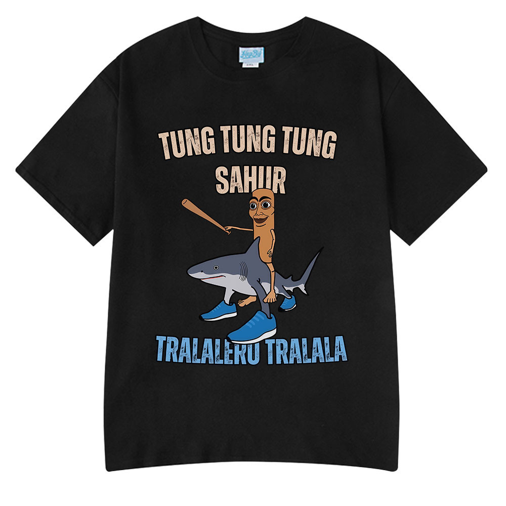Hot Italian Brainrot Traralero Tralala Tung Sahur Meme Funny T-Shirt ...